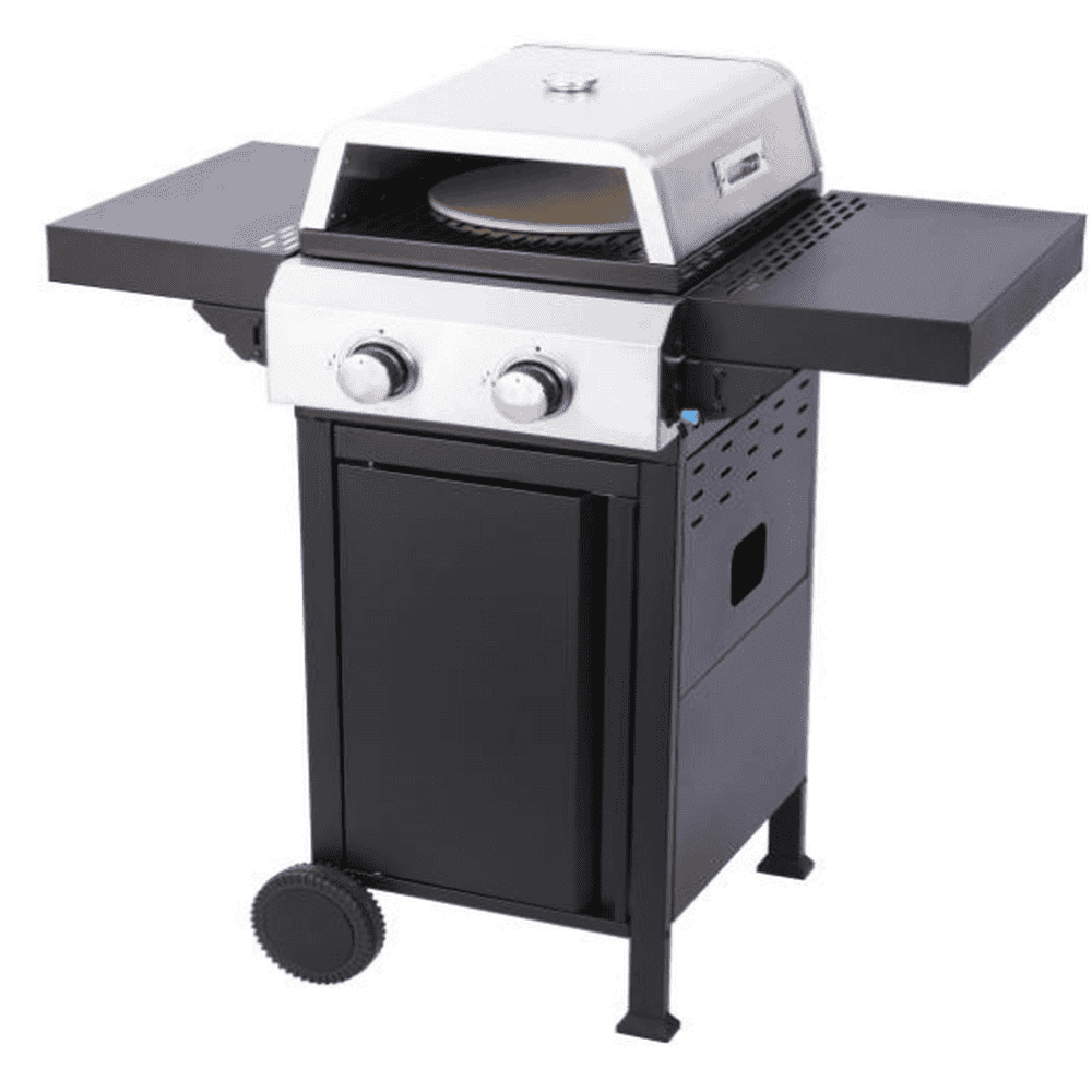 Spaco 2-Burner Propane Gas BBQ Grill, Pizza Box, 24600BTU Output With ...