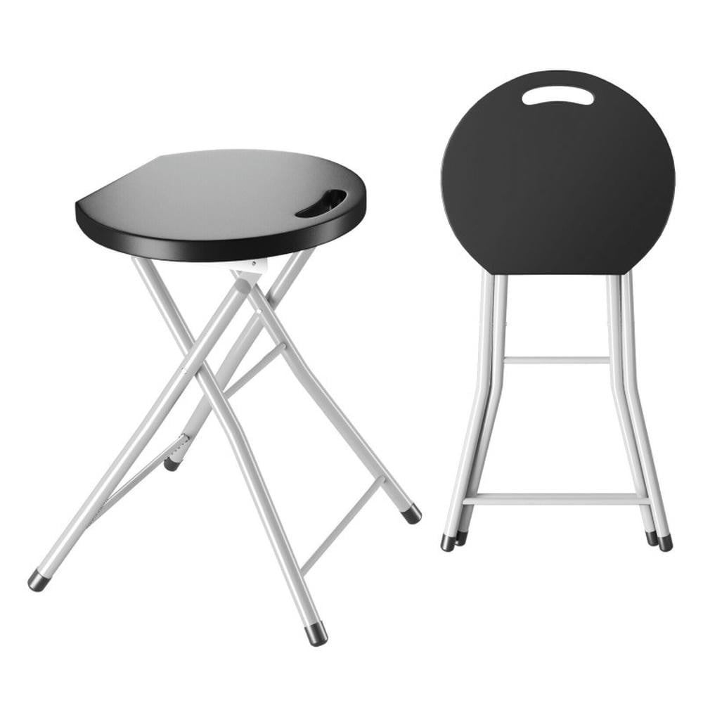 Spaco 28 Inch Portable Folding Stools with 330lbs Limited Sturdy Frame ...