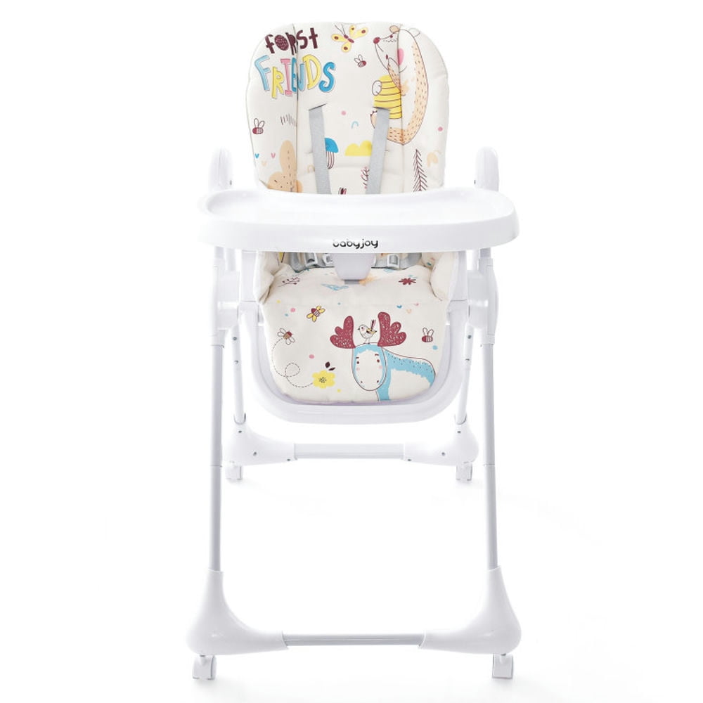 Spaco 3-In-1 Convertible Highchair with Adjustable Height and 5-Point ...