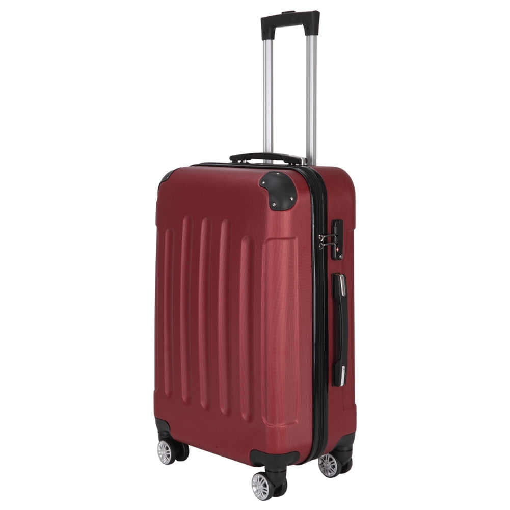 Spaco 3-in-1 Portable ABS Trolley Case, Lightweight Rolling Hardside ...