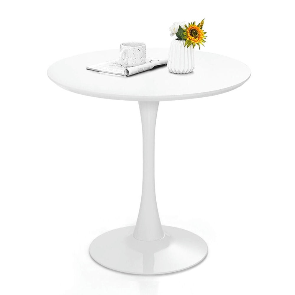 Spaco 32 Inch Modern Tulip Round Dining Table with MDF Top-White ...