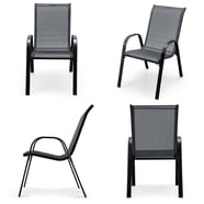 Poteban Patio Chairs Set of 4, Outdoor Dining Chairs High Back with All ...