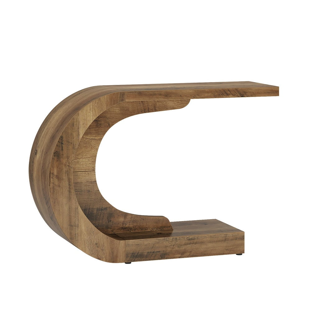 Spaco 43" Console Table, C-Shaped Modern Accent Table Hallway Table ...