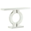 Tribesigns 43'' Modern Silver Mirrored Console Table with O-Base for ...