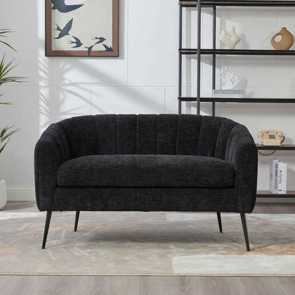 Spaco 50.2'' Wide Upholstered Chenille Mini Loveseat Accent Couch ...