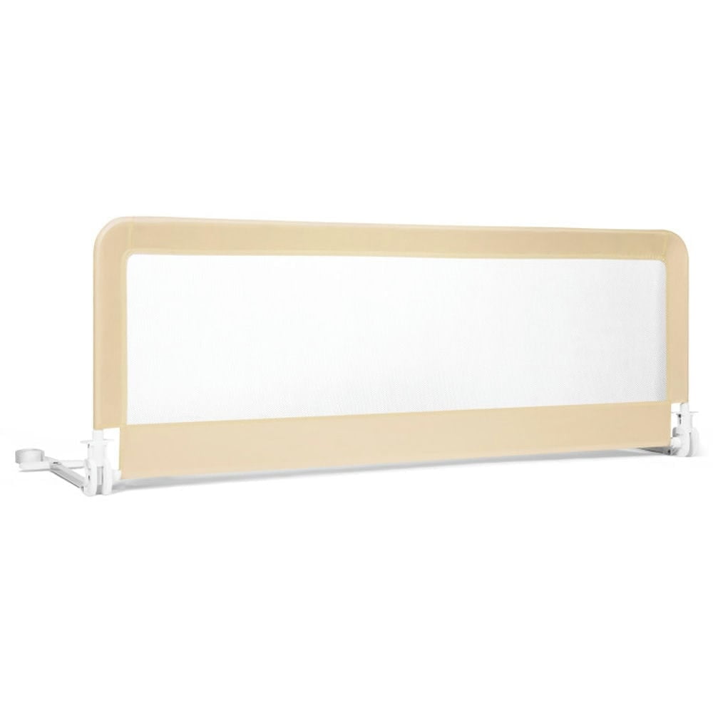 Spaco 59 Inch Folding Breathable Baby Bed Rail Guard with Safety Strap ...