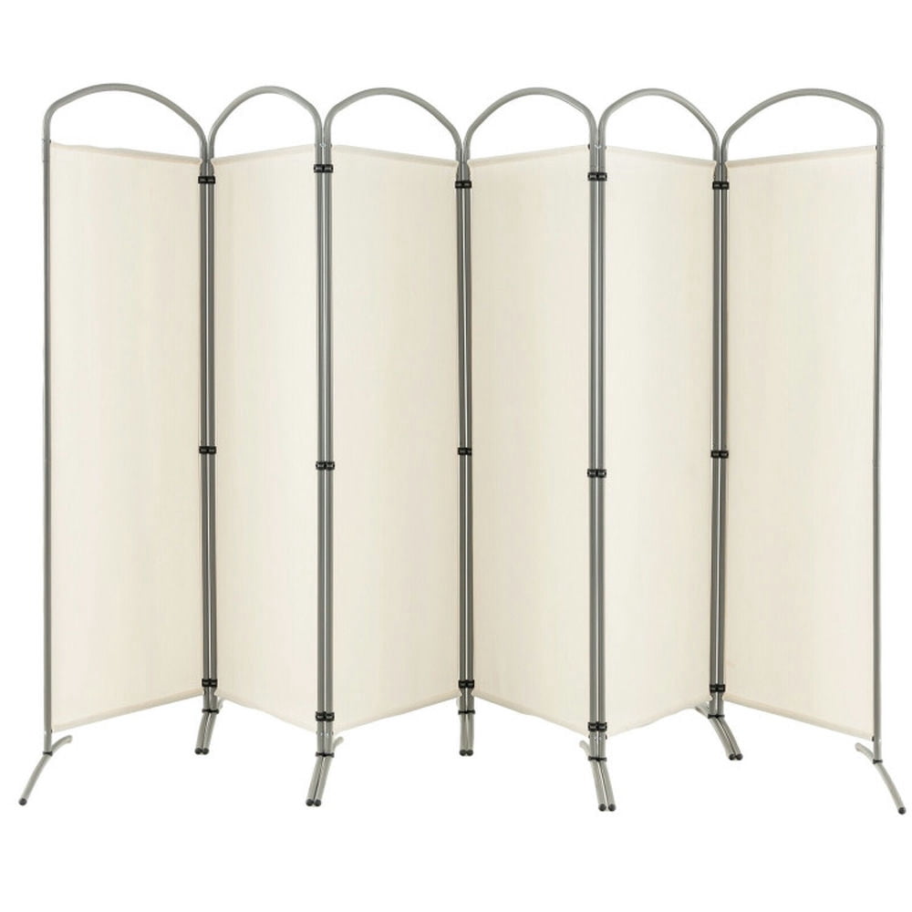 Spaco 6 Panels Freestanding Screen, 6 Feet Folding Privacy Screen ...