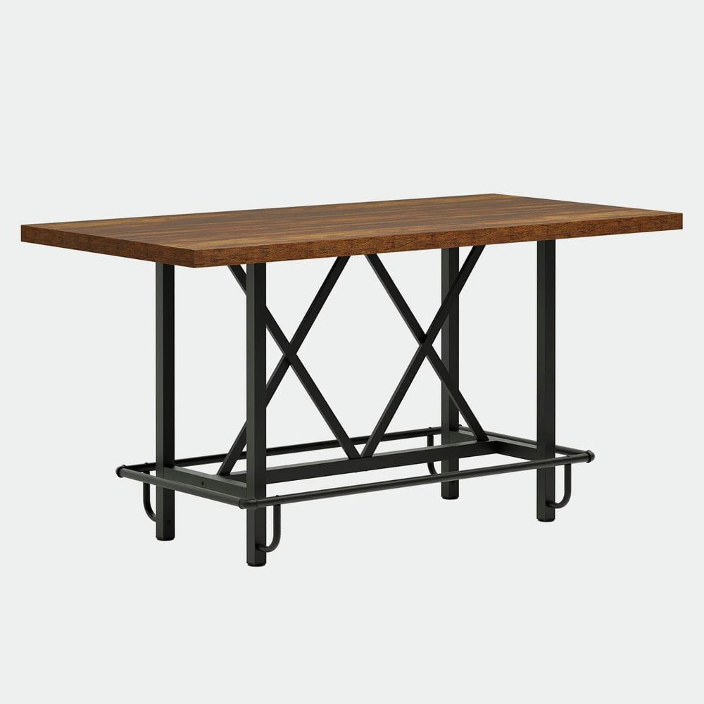 Spaco 63" Dining Table, Rectangular Kitchen Table for 6 People, Dining ...