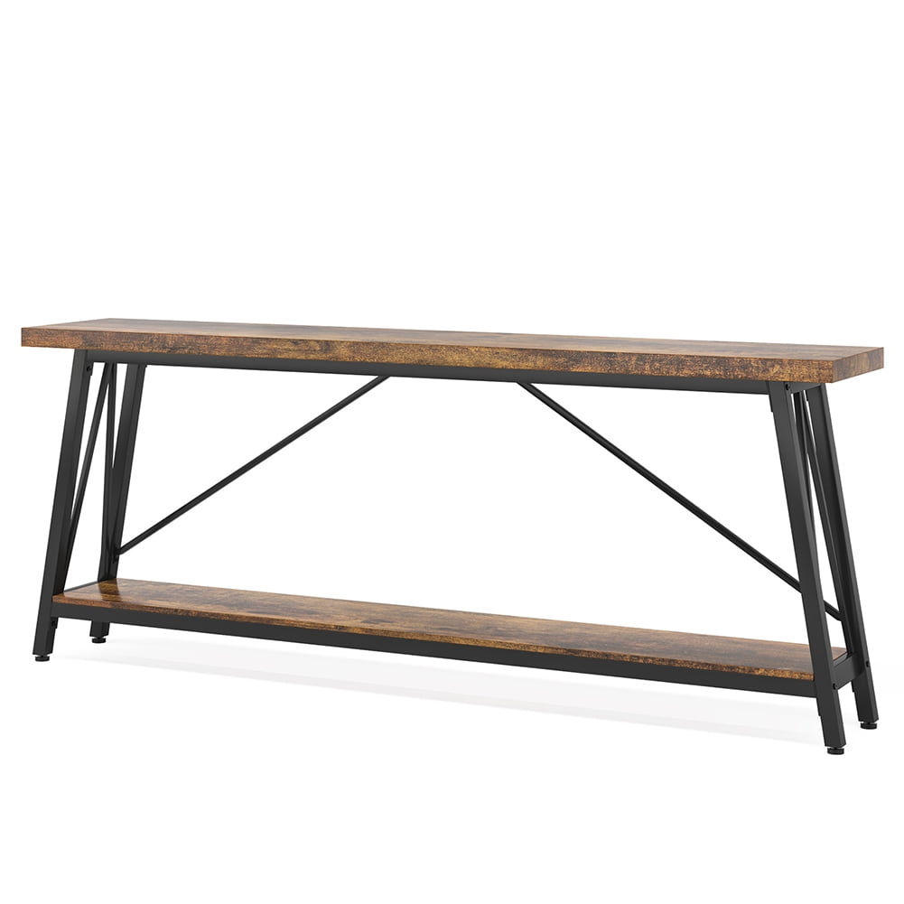 Spaco 70.9" Console Table with Triangular Structure, Extra Long Sofa ...