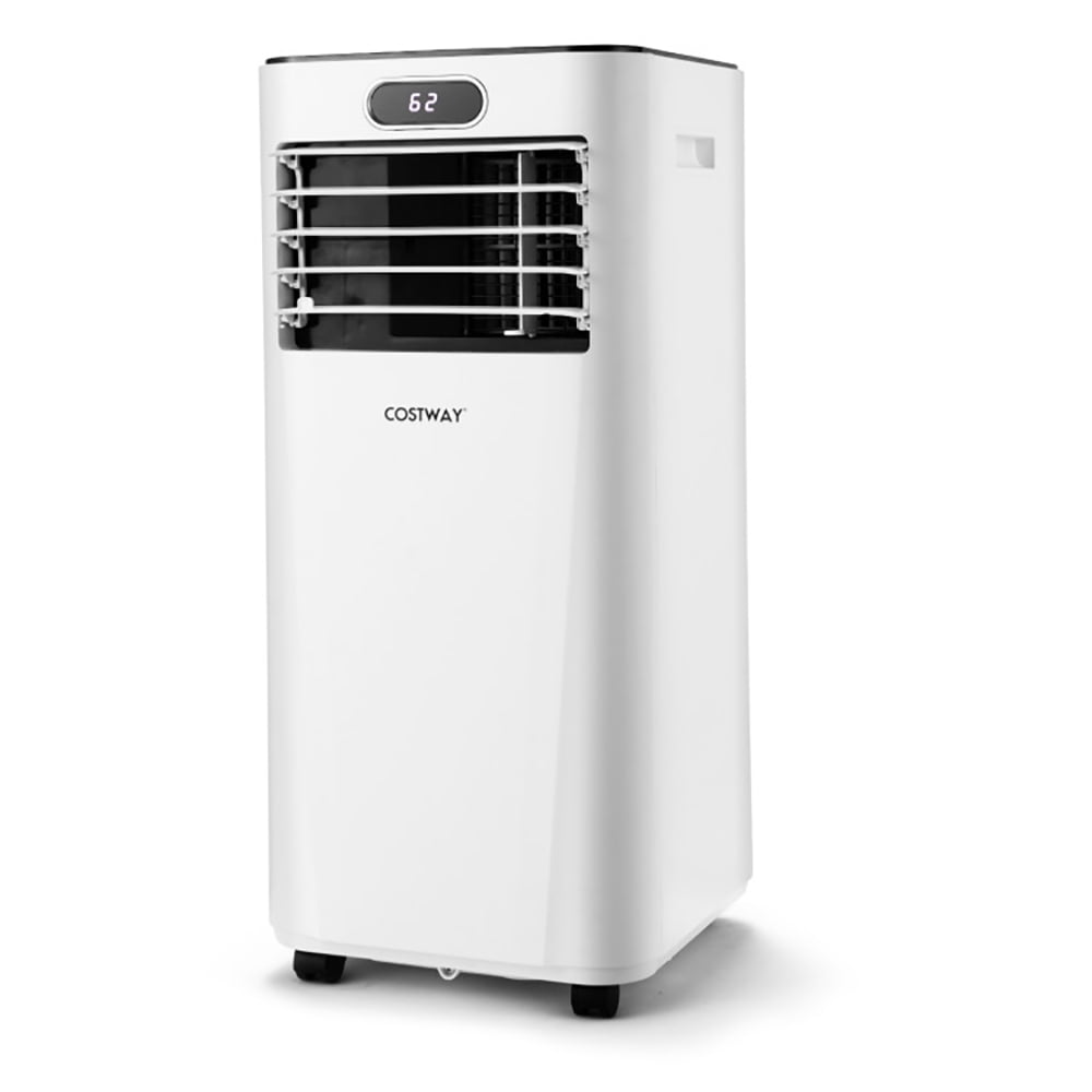 Spaco 8000BTU 3-in-1 Portable Air Conditioner with Remote Control-White ...