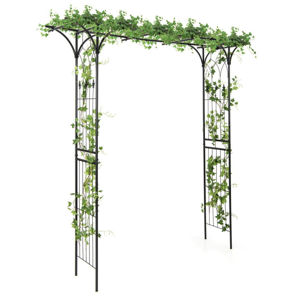 Spaco 81 inch Versatile Metal Arbor, Garden Arbor Metal Archway, Metal ...