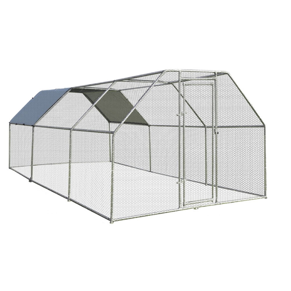 Spaco 9.5 x 19 Feet Large Walk In Chicken Coop, Chicken Run Pen for ...