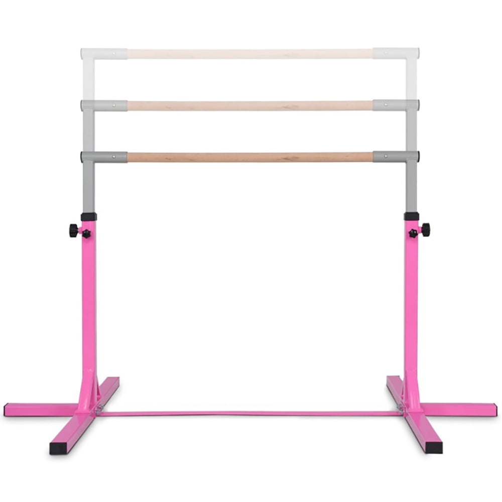 Spaco Adjustable Gymnastics Horizontal Bar for Kids, Height Adjustable ...