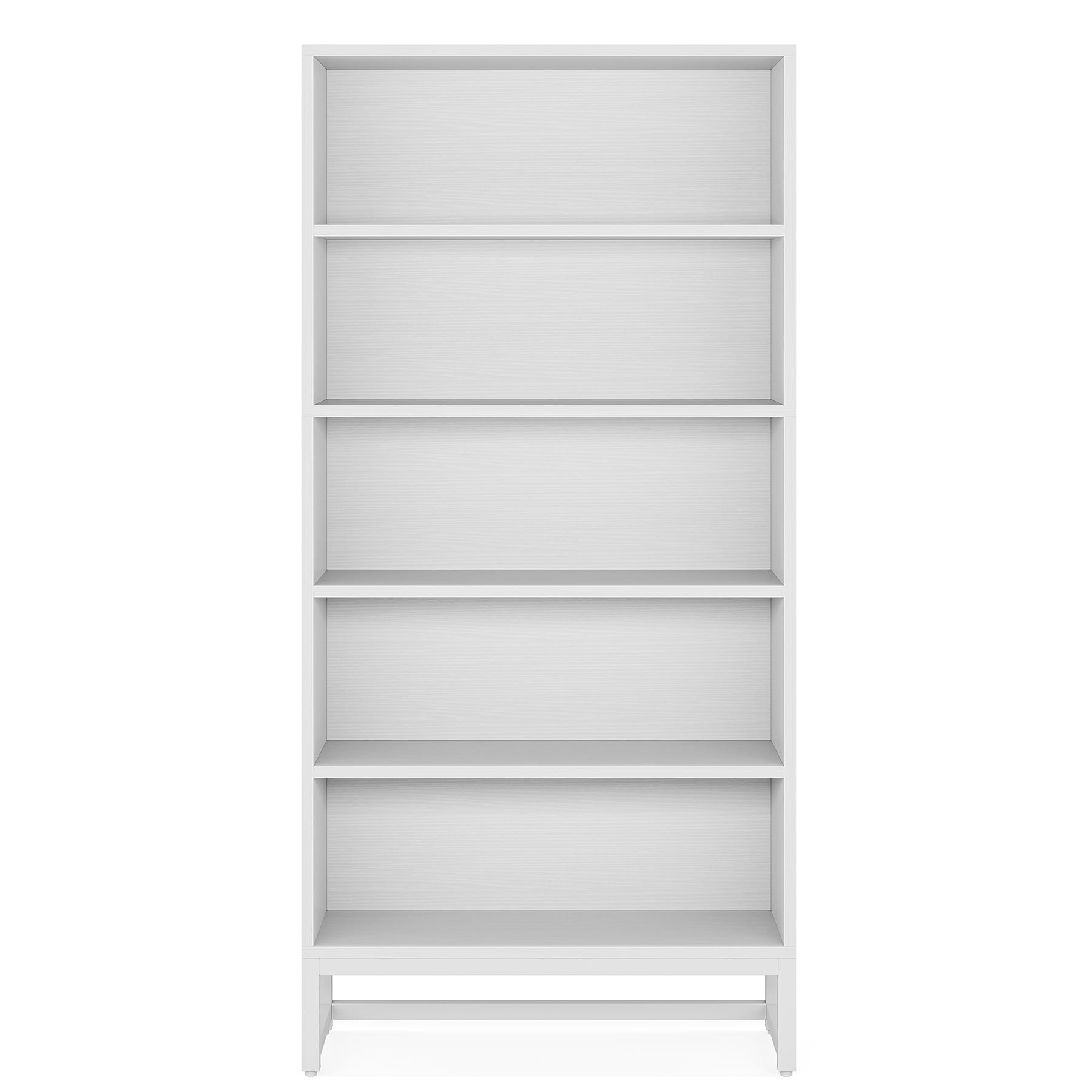 Spaco Bookshelf, 529lbs Capacity Tall Bookshelf - Durable Metal Frame ...