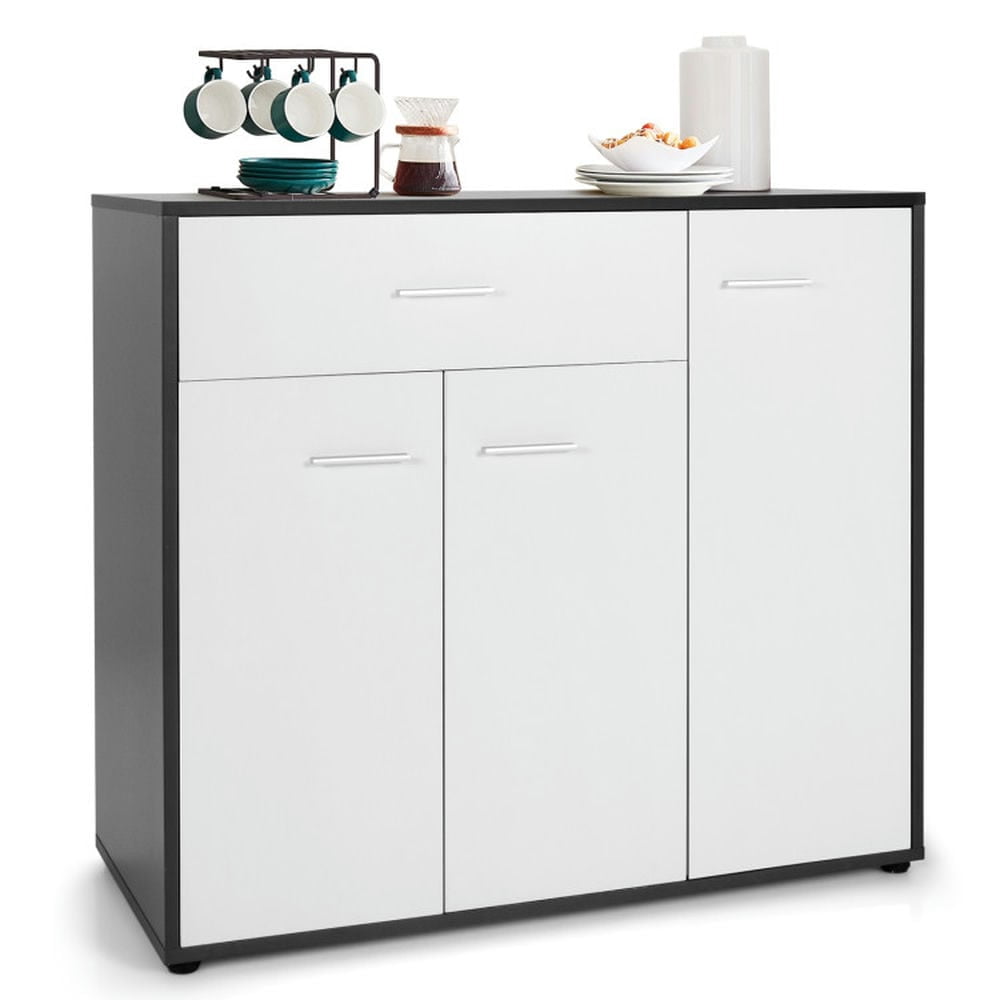 Spaco Buffet Sideboard Storage Cabinet with Spacious Table Top, Kitchen ...