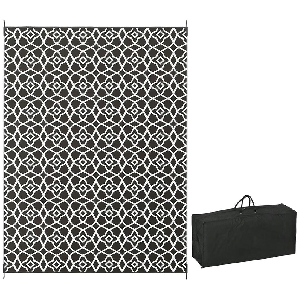 Spaco Carpet RV Camping Rugs with Carry Bag, 9' x 12' Reversible ...