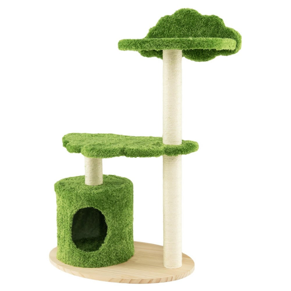 Spaco Cat Tree, 4-In-1 Mushroom Cat Tree with Condo Spring Ball and ...