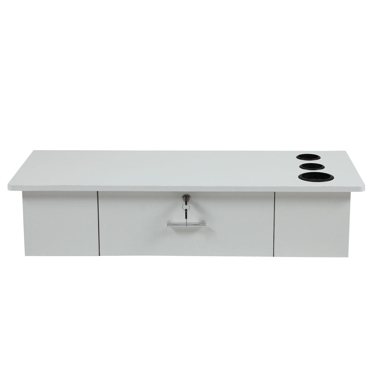 Spaco Classic Wall-Mounted Styling Station with Drawer and Tool Holes ...