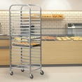 Spaco Commercial-Grade 20-Tier Sheet Pan Rack, Galvanized Iron Bakery ...