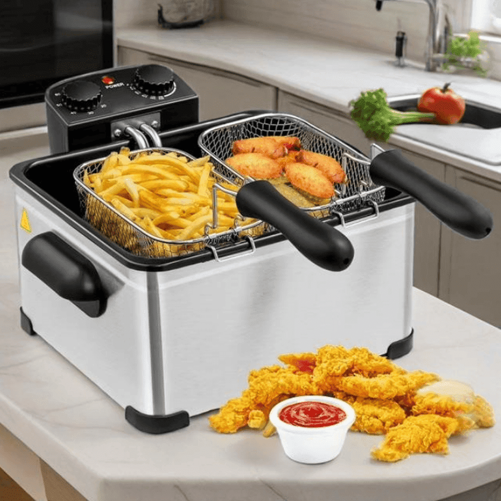Walmart Black Friday Deals 2025 SPACO Electric Deep Fryer, 5.3QT 21-Cup ...
