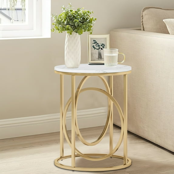 Spaco End Table, Small Side Table for Couch, Sofa Table for Living Room ...