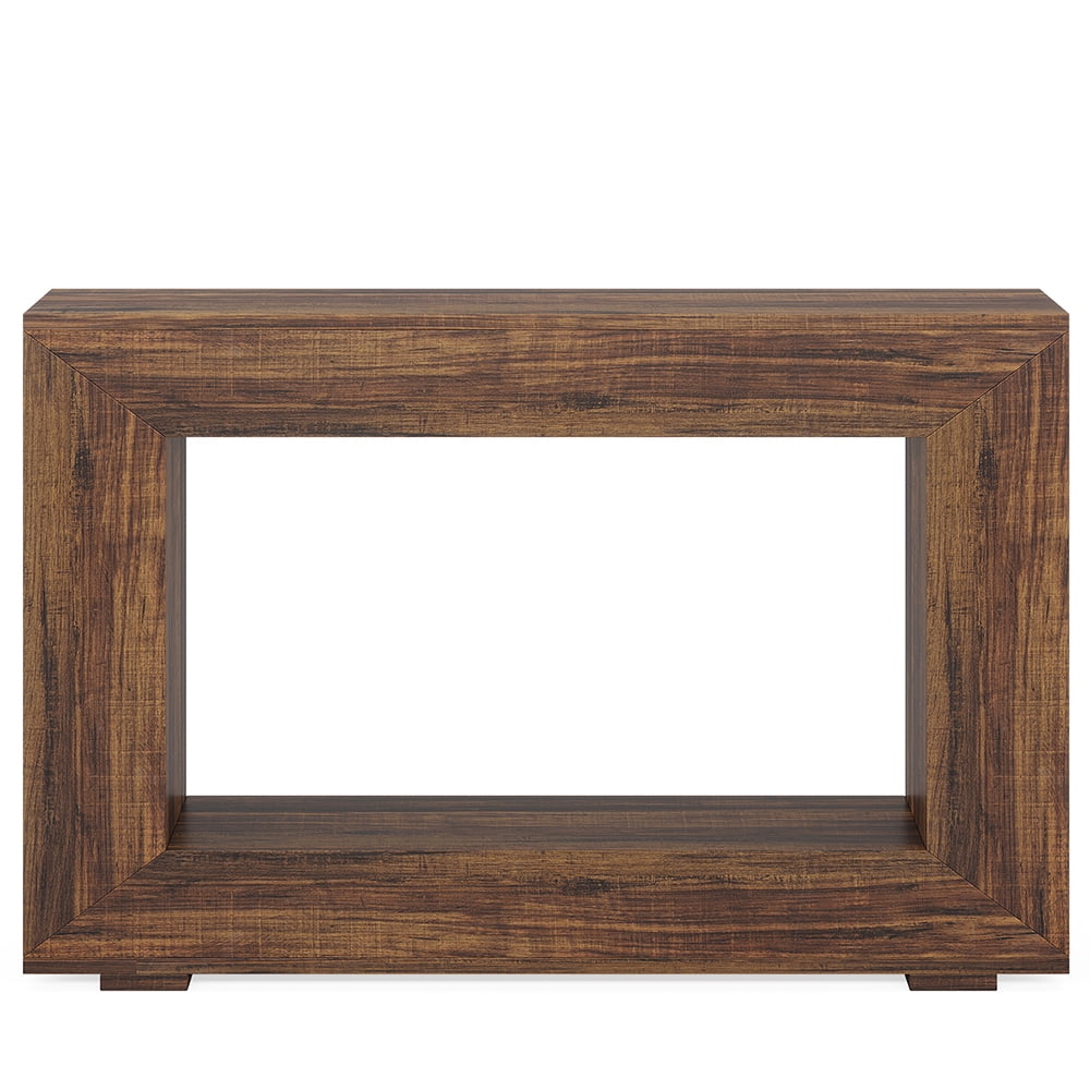 Spaco Farmhouse Console Table, Wood Grain, Rustic Charm, 47.24x32.87x11 ...