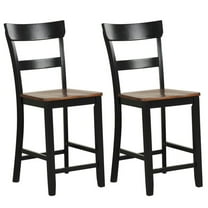 Linon Rae Backless Wood Bar Stool, 30" Seat Height, Brown Finish ...