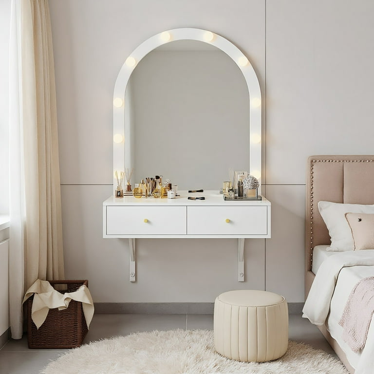 floating makeup vanity unit