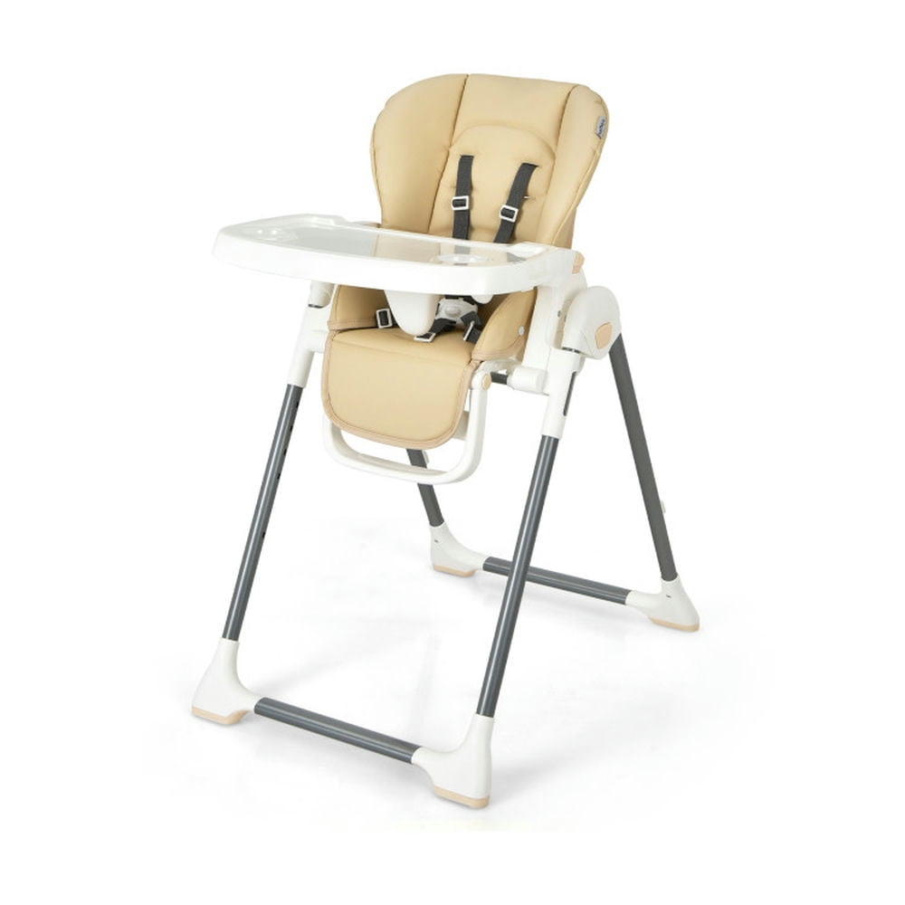 Spaco Foldable Baby High Chair with Double Removable Trays and Book ...