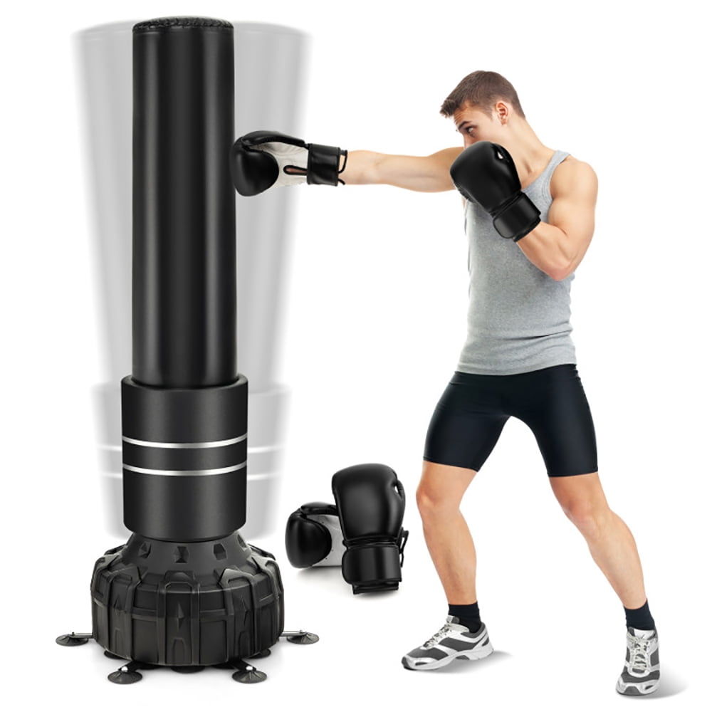 Spaco Freestanding Punching Bag 71 Inch Boxing Bag with 25 Suction Cups ...