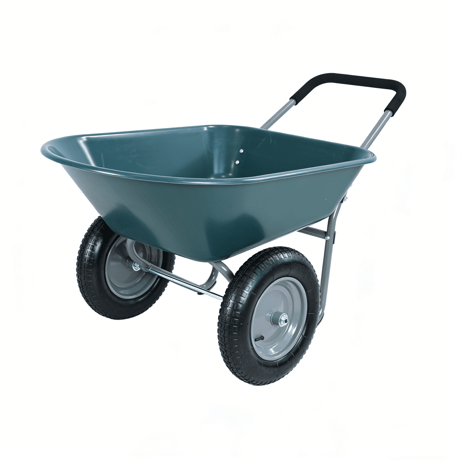 Spaco Garden Carts with 15" Pneumatic Wheel, Wheel Barrow Two Wheeled ...