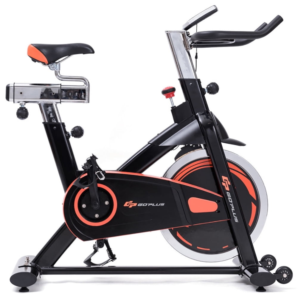 Spaco Indoor Fixed Aerobic Fitness Exercise Bicycle with Flywheel and ...