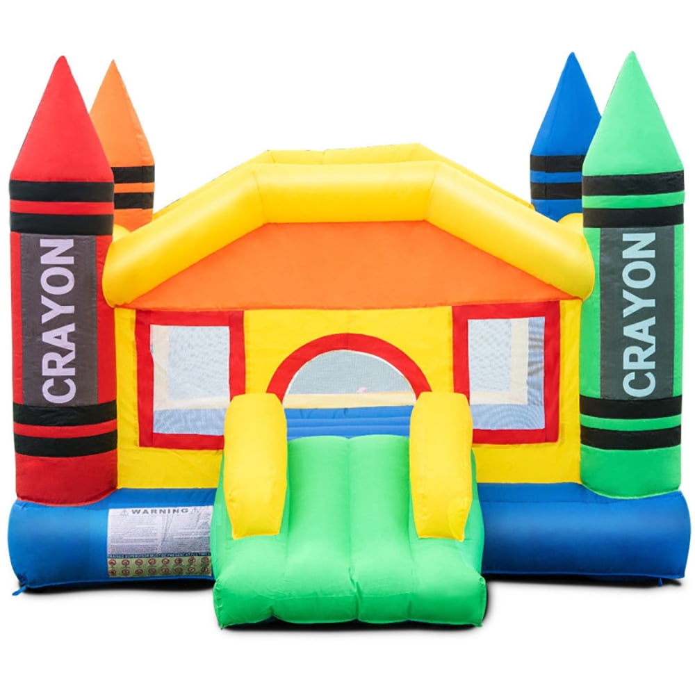 Spaco Inflatable Crayon Bounce House Castle without Blower, Jumping ...