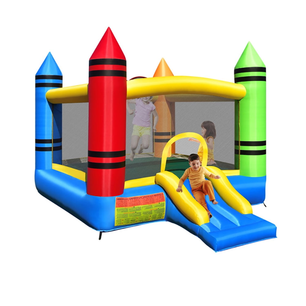 Spaco Kids Inflatable Bounce House with Slide and Ocean Balls Not ...