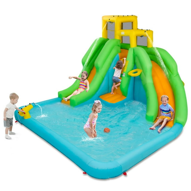 Spaco Kids Inflatable Water Park Bounce House with 480W Blower, Jumping ...