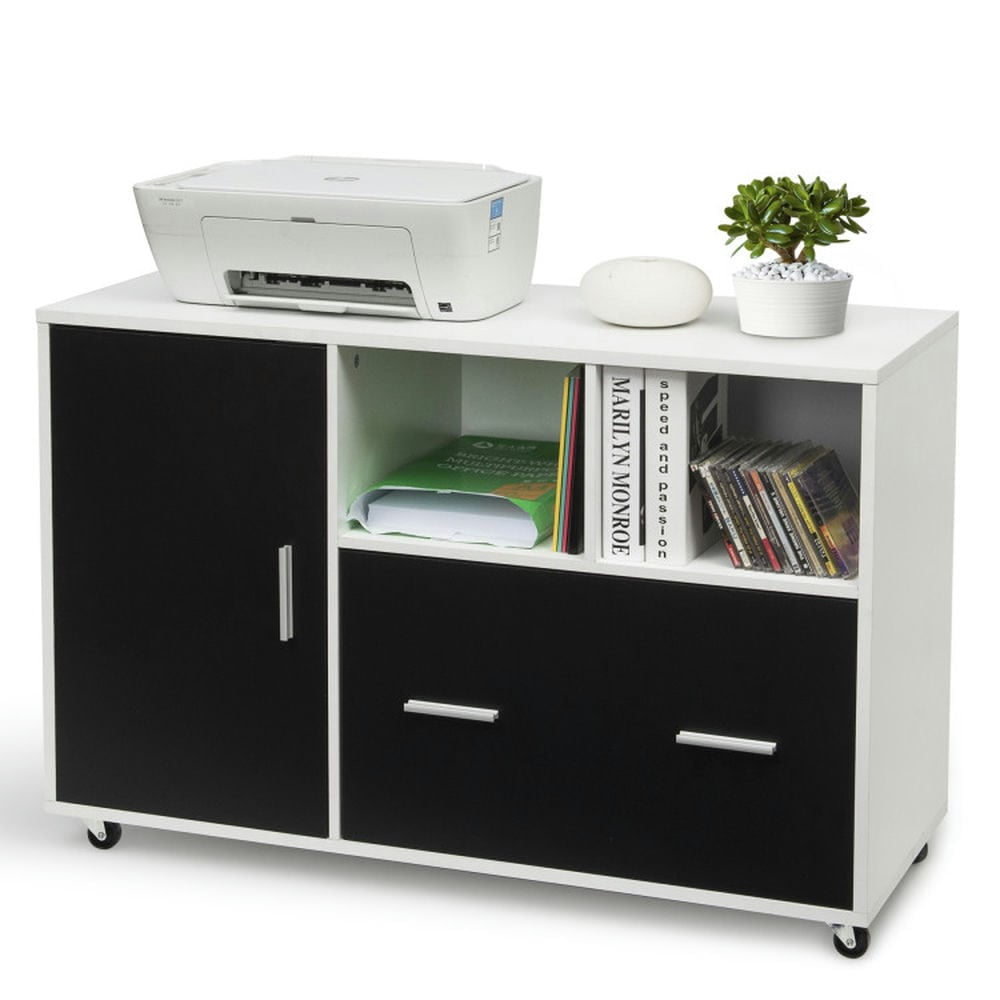 Spaco Lateral Mobile File Storage Cabinet, File Cabinets for Home ...