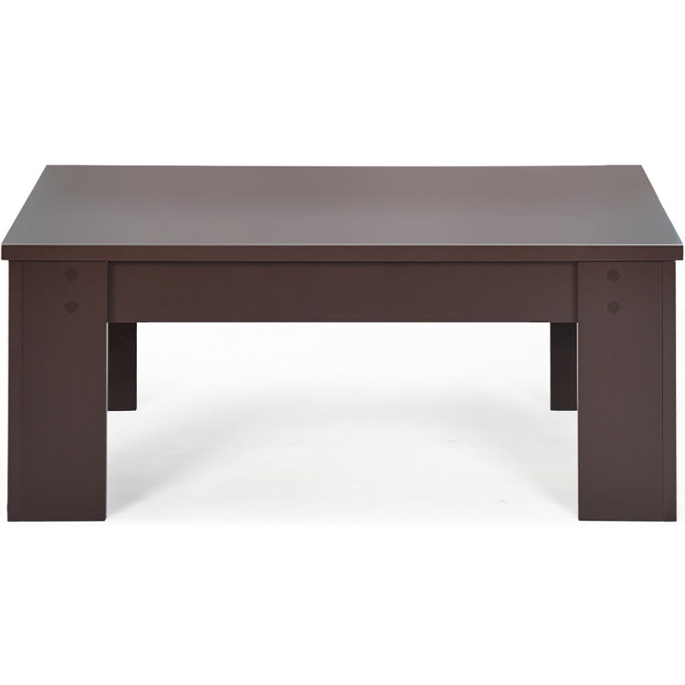Spaco Lift Top Coffee Pop-UP Cocktail Table-Brown, Modern Coffee Table ...