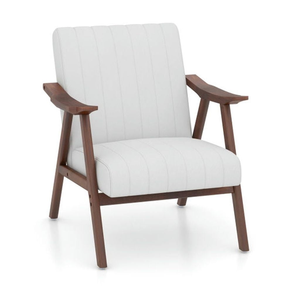 Spaco Modern Accent Chair Leisure Armchair with Felt Pads-Beige, Modern ...