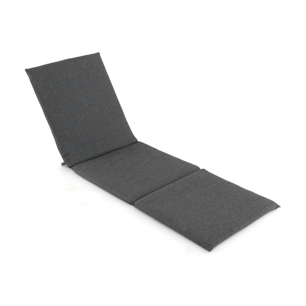 Spaco Outdoor Chaise Lounge Cushion Patio Furniture Tri-Folding Pad ...