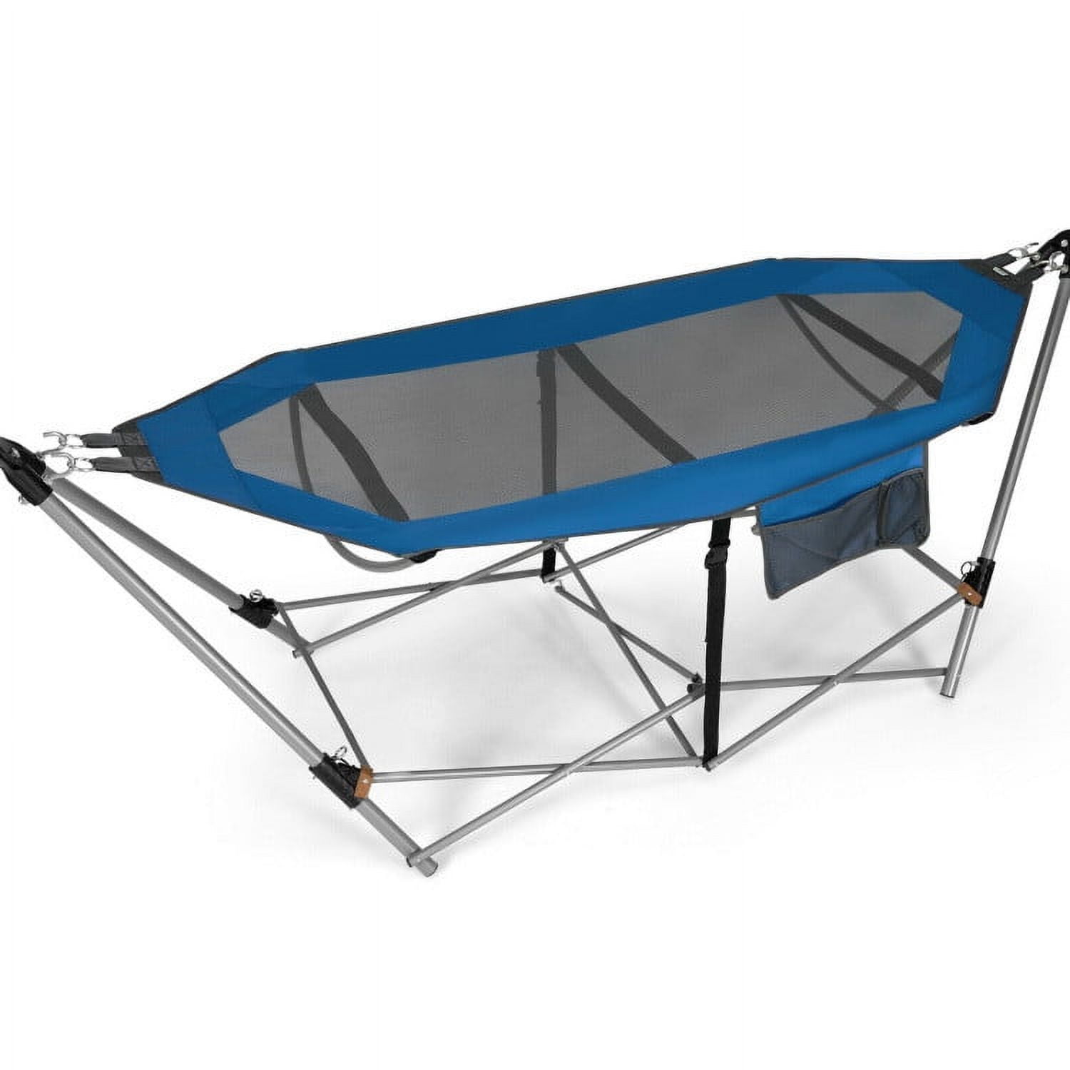 Spaco Portable Folding Hammock with Hammock Stand-Blue,Portable Hammock ...