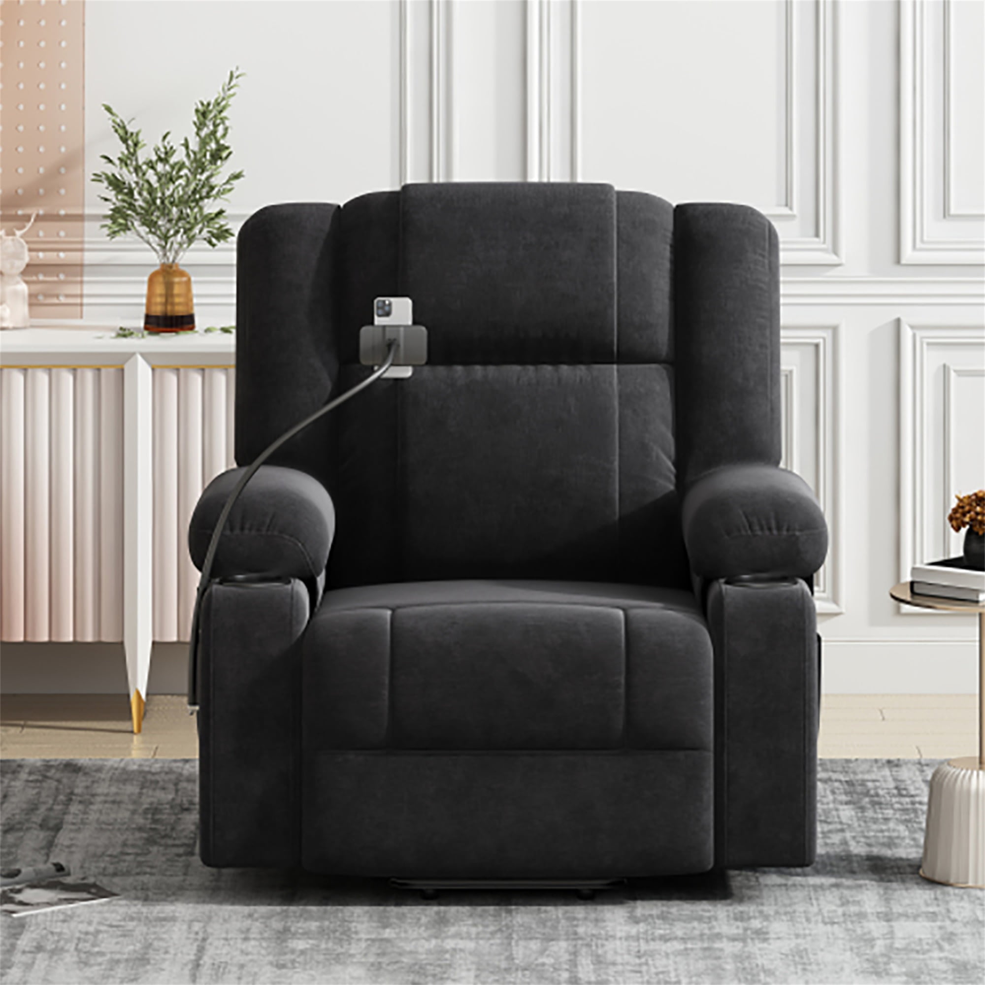 Spaco Power Lift Recliner Chair with Massage and Heat, Electric ...