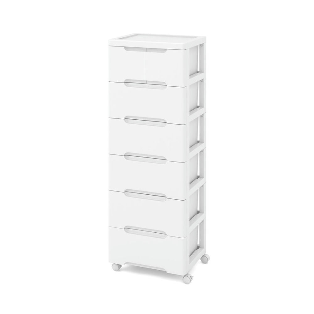 Spaco Rolling Storage Cabinet with Universal Wheels and 5/6/7 Drawers-7 ...