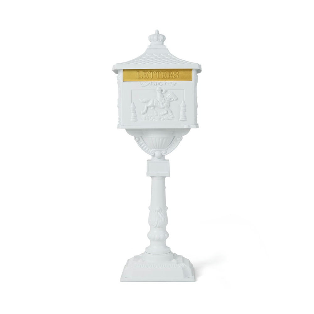 Spaco Security Postal Letter Box with Baffle Door, Retro Cast Aluminum ...