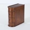 Spaco Solid Wood End Table, 2-Drawer Narrow Side Table Chair Side Table ...
