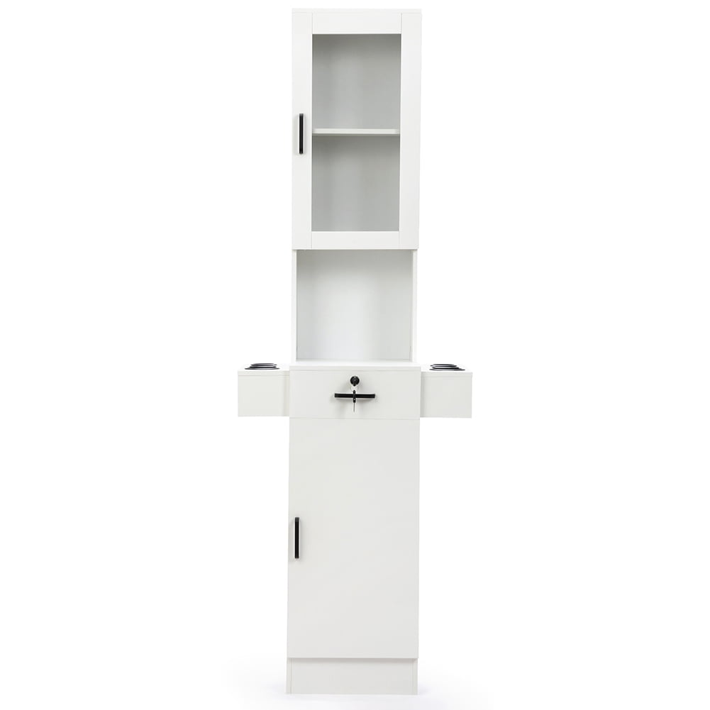 Spaco Stand Barber Station with 3-Tier Shelf and Drawer, Hair Styling ...