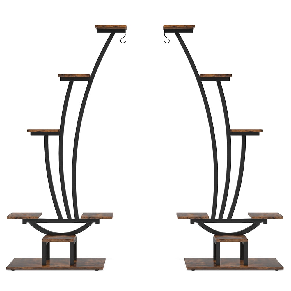 Spaco Sturdy Plant Stand, 5 Tiers, Space Saving, Metal Frame, 23.62x59 ...