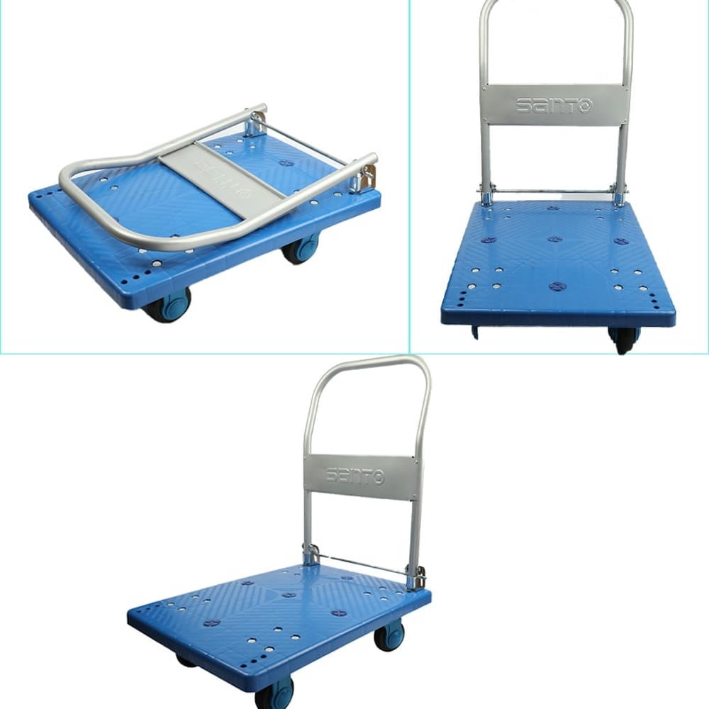 Spaco Ultra Quiet Plastic Flatbed Car, 330.69lb Load-Bearing Capacity ...