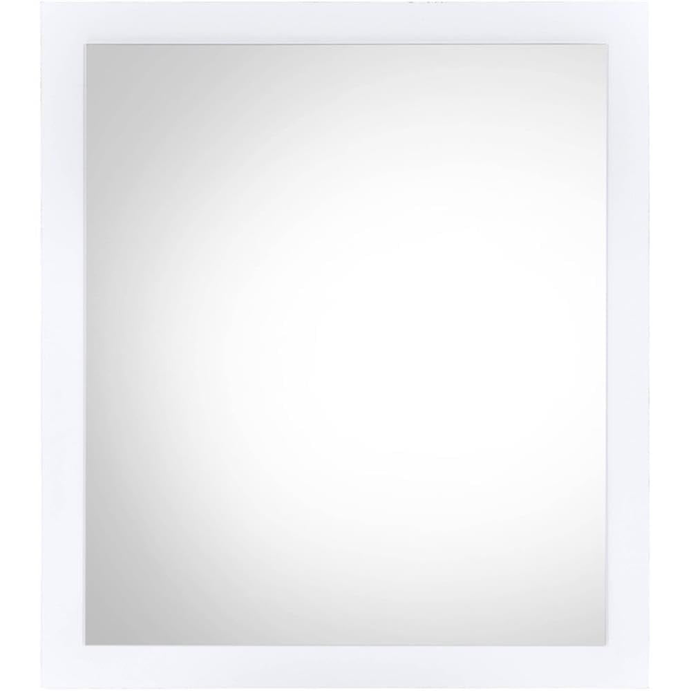Spaco White Color Tone Mirror, Rectangular Wooden Mirror, Rectangular Mirror, White - Walmart.com
