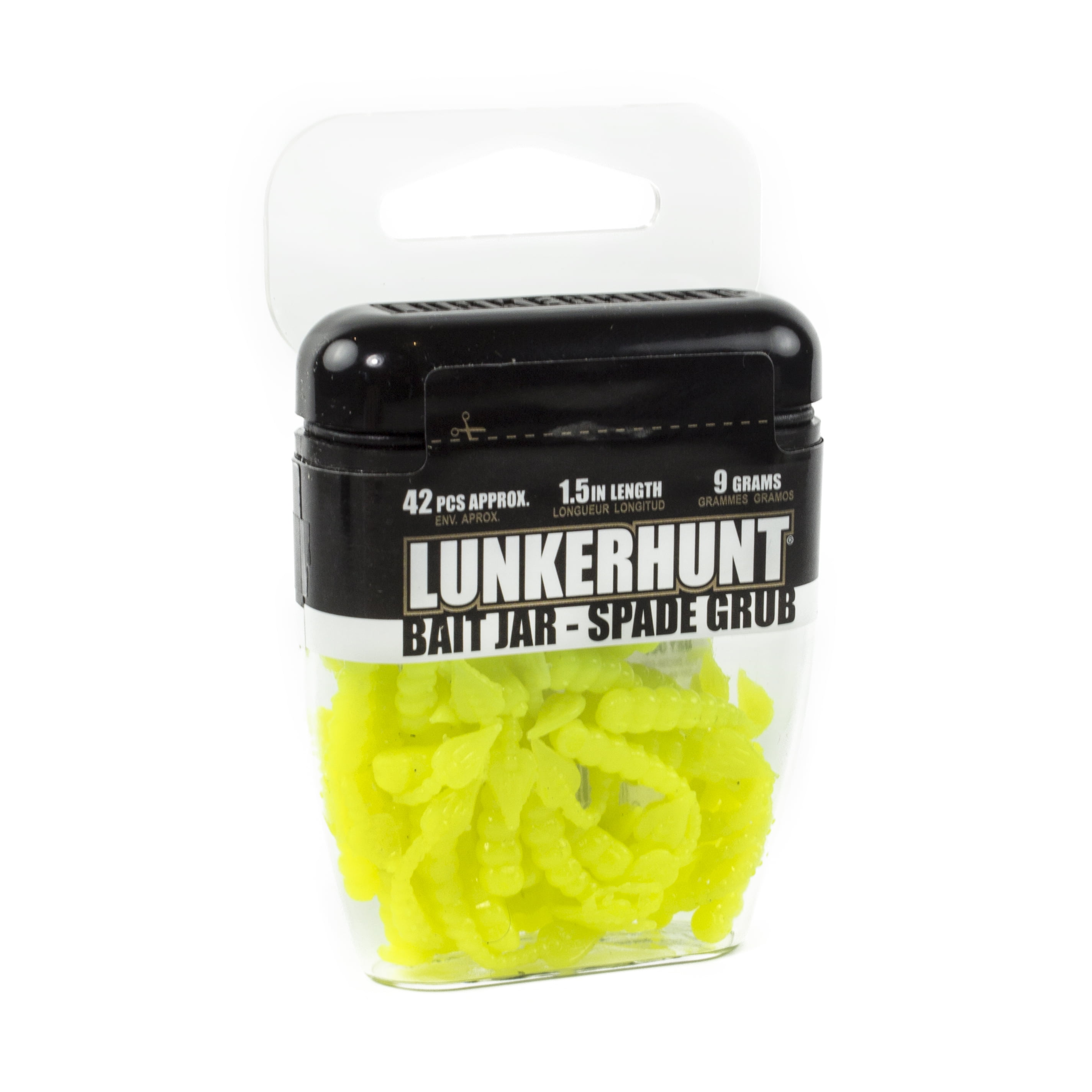 Spade Grub Bait Jar - Chartreuse - 1.5" & 1/3 oz - Walmart.com