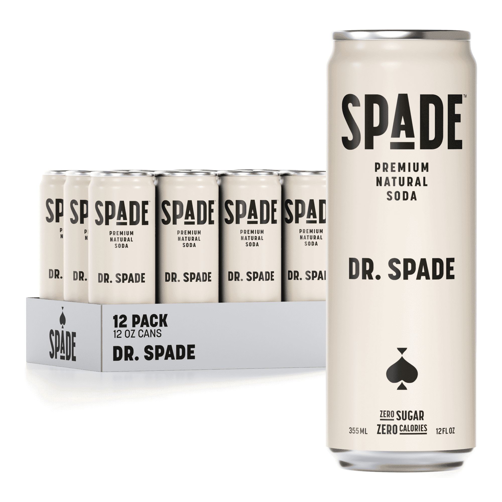 Spade Premium Natural Soda – Zero Sugar Dr. Spade (12 Pack, 12 oz Cans ...